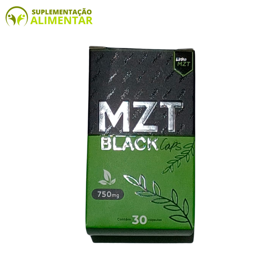 MZT BLACK Caps - 30 cápsulas de 750mg - Suplementação Alimentar
